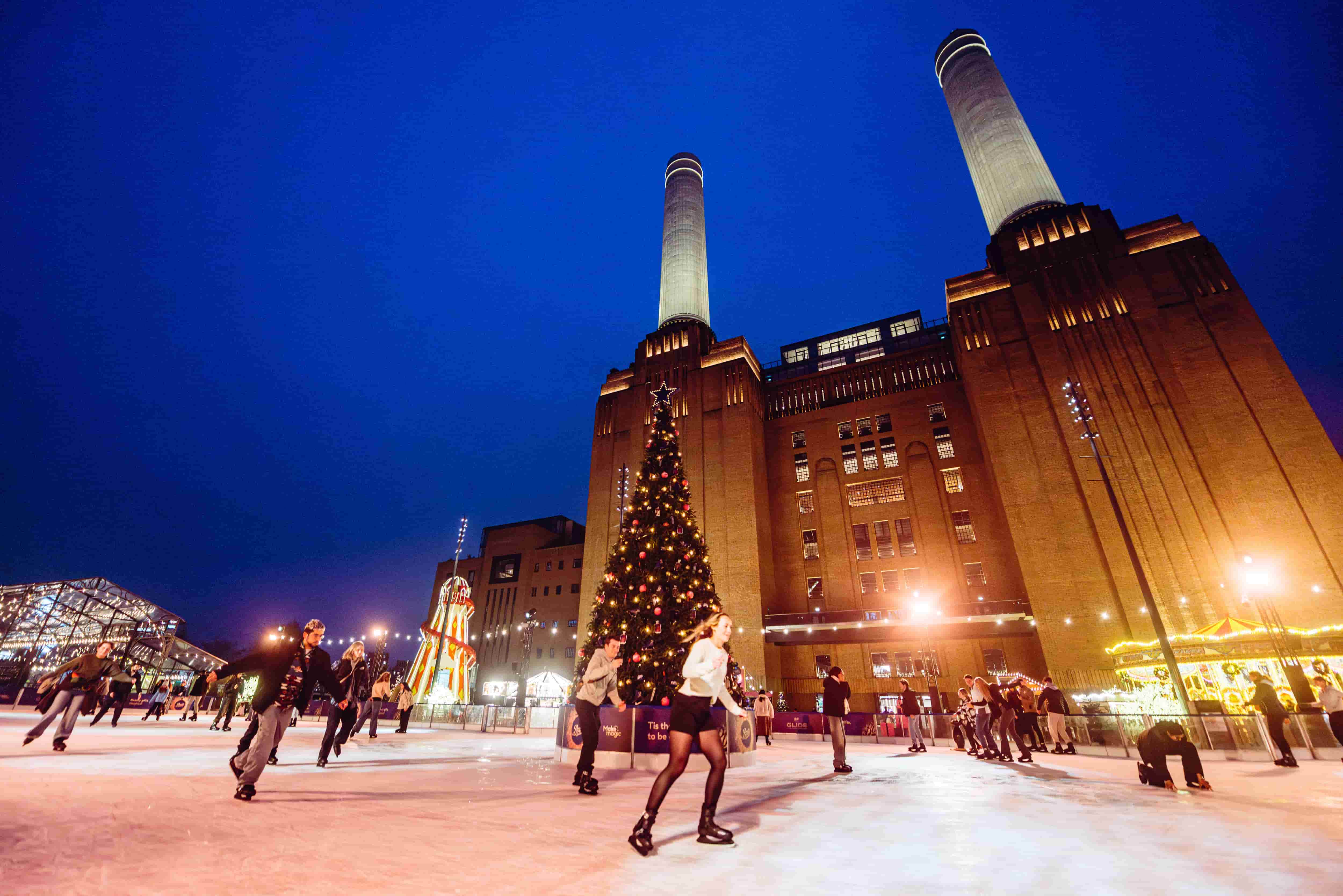 Glide at Battersea Power Station brings huge ice rink to London | Skiddle