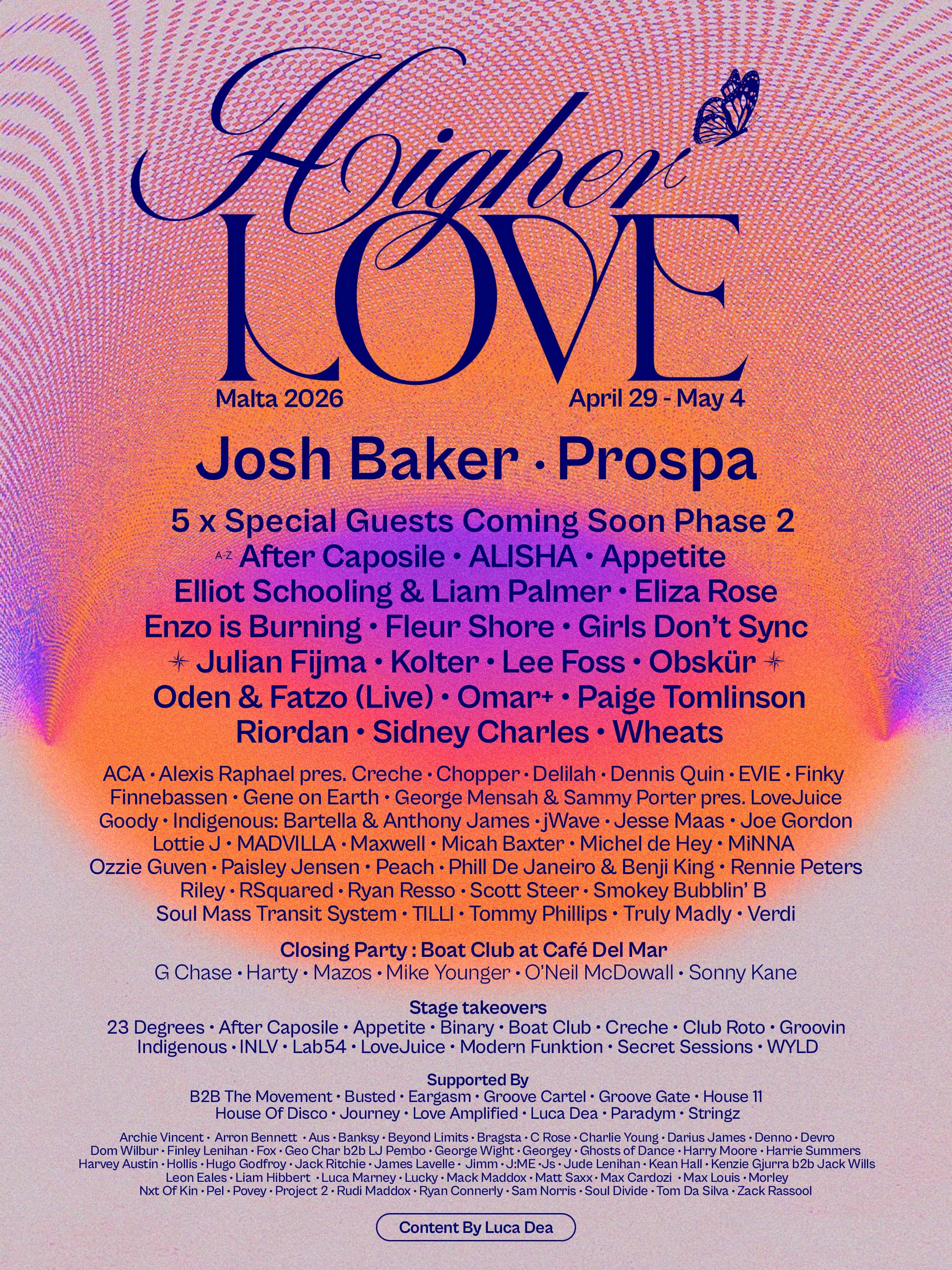 Higher Love Malta drops first wave of artists for its 2026 lineup | Skiddle
