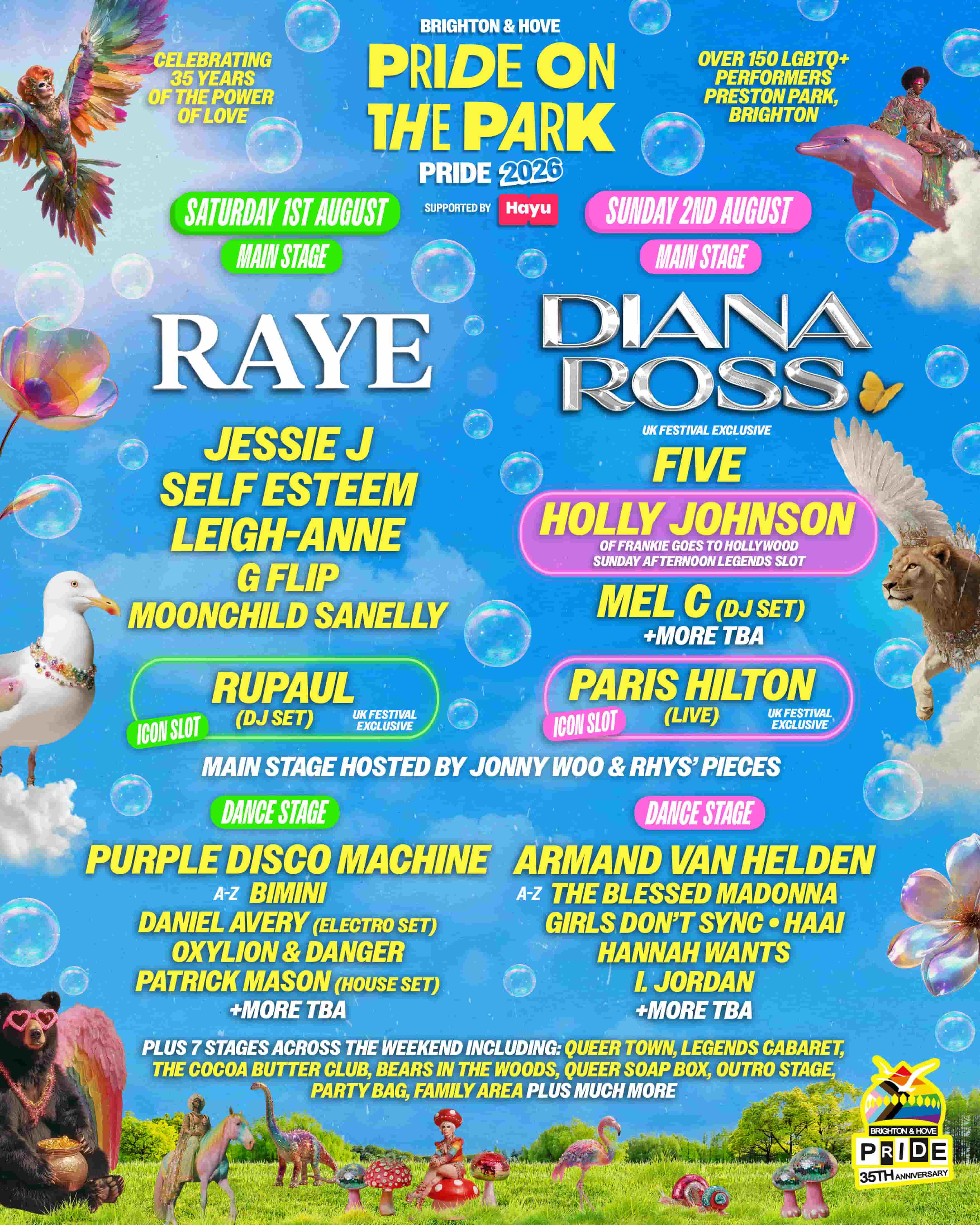 Brighton Pride On The Park unveils full lineup | Skiddle